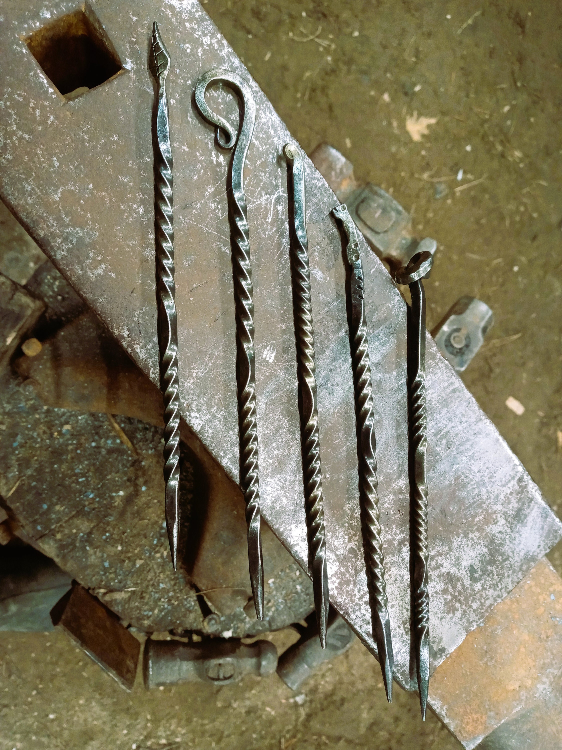 Hand Forged Hair Sticks on Luulla